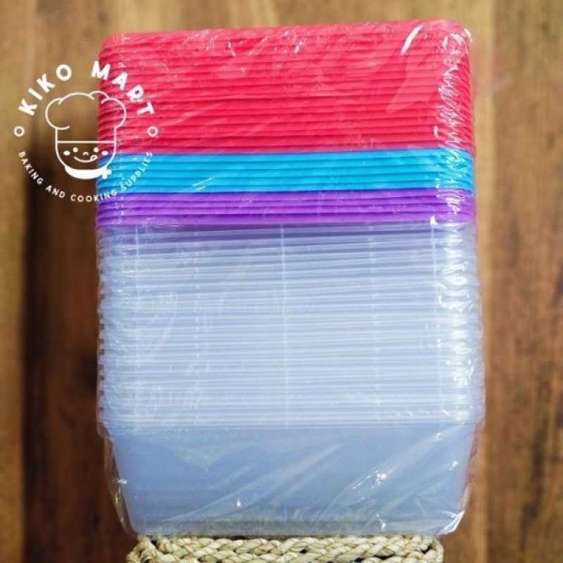 Jual Thinwall 750 ML Box Kotak Makan Plastik /Box CP Warna /Food ...