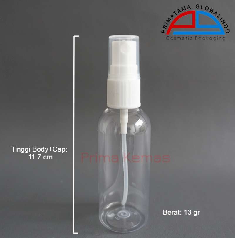 Jual Botol Sprayer 60 ml - botol kosmetik Prima Kemas - Botol 60 ml ...