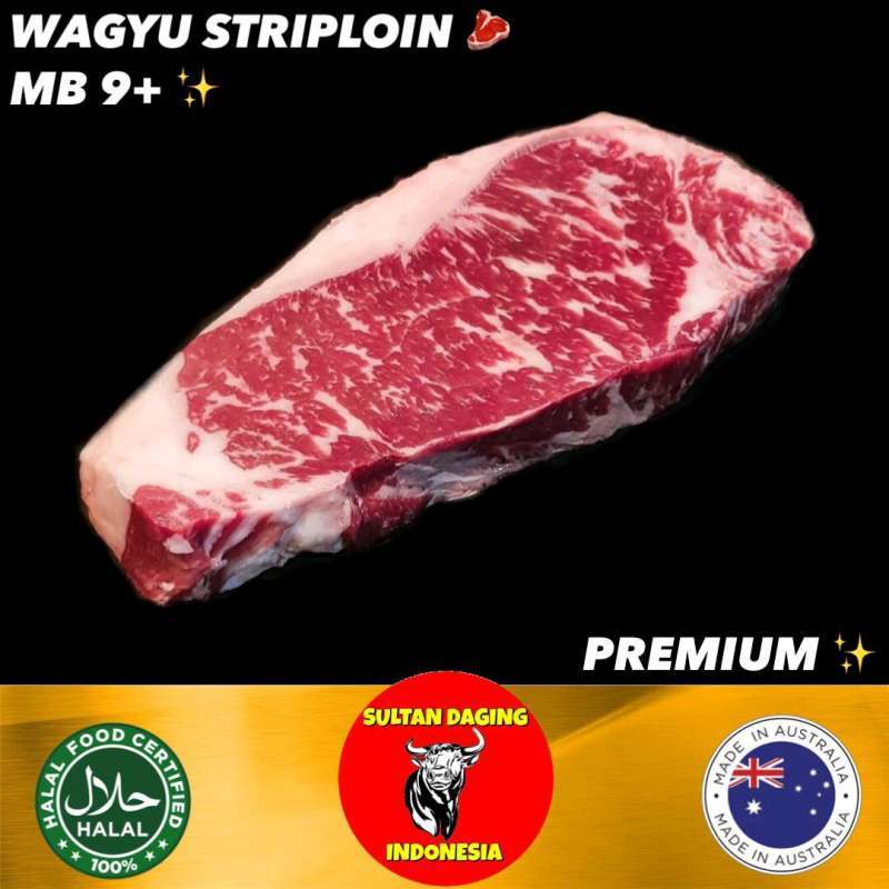 Promo Wagyu Striploin Mb 9 Steak 320 Gram Import Aussie/striploin Mb9 Wagyu/ Striploin Mb9 Aus ...