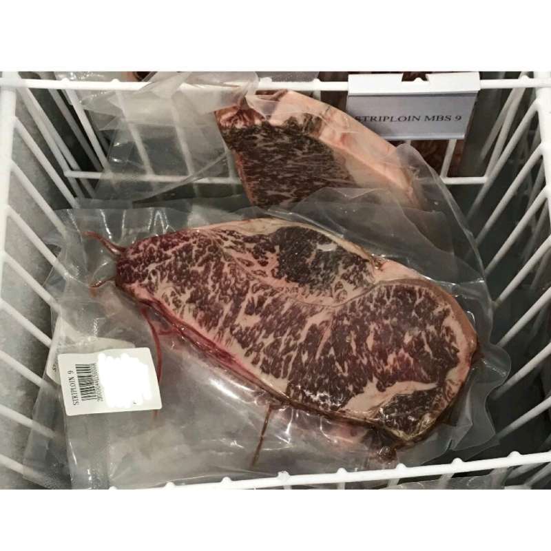 Promo Wagyu Striploin Mb 9 Steak 320 Gram Import Aussie/striploin Mb9 ...