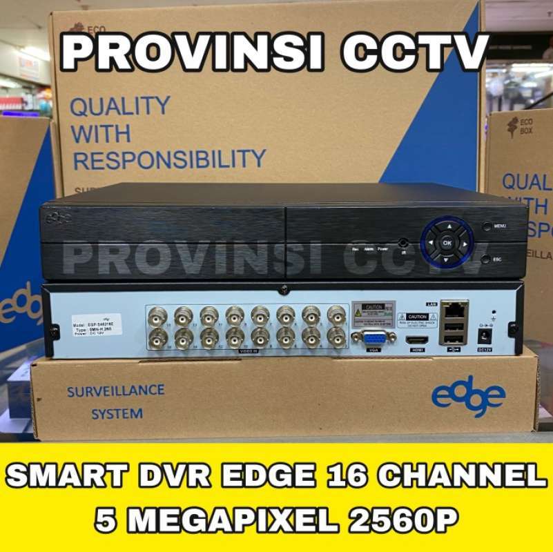 Jual SPECIAL DVR EDGE 16 CHANNEL 5MP FULL HD 2560P 6 IN 1 / SMART DVR ...
