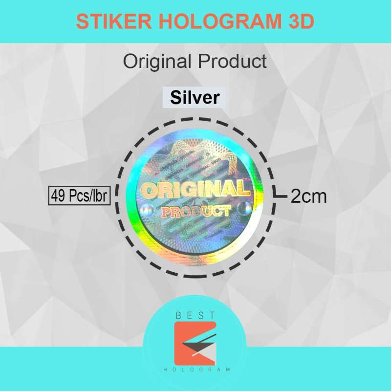 Jual Stiker Hologram 3D Original Product 2 cm - Segel Rusak Sarang ...