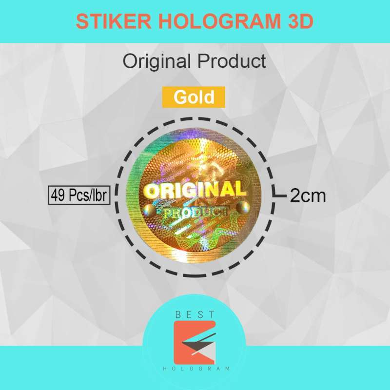 Jual Stiker Hologram 3D Original Product 2 cm - Segel Rusak Sarang ...