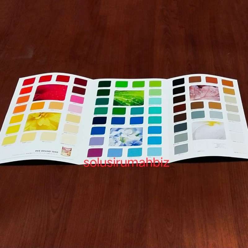 Promo Color Card Colour Cat Nippon Paint Bee Brand 1000 Paint Kartu ...