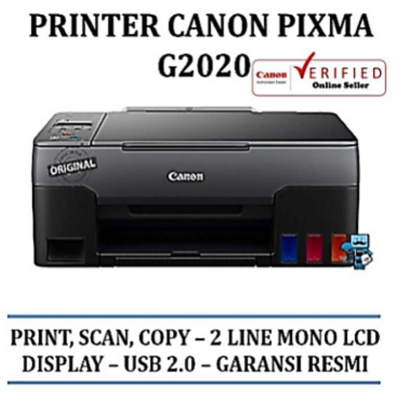 Promo Printer Inkjet Canon Pixma G2020 - Print, Scan, Copy Diskon 7% di ...