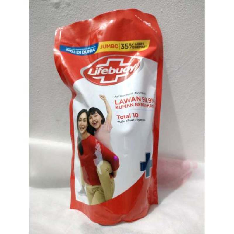 Promo LIFEBUOY Body Wash Total10 Pouch 850ml (Merah) Diskon 34% di ...