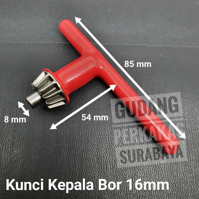 Jual DRILL CHUCK KEY WITH RUBBER GRIP KUNCI KEPALA BOR DRILL CHUCK KEY ...
