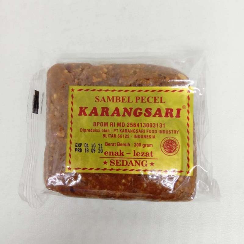 Jual BUMBU PECEL sedang KARANGSARI / SAMBAL PECEL KARANGSARI / SAMBAL ...