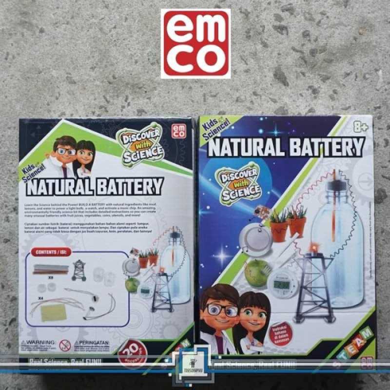 Jual Emco Science NATURAL BATTERY Green Science Toys Baterai Mainan ...
