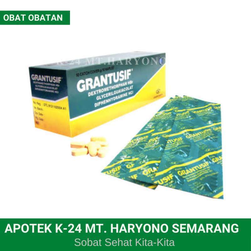 Jual Grantusif Tablet Strip Isi 10 Tablet / Obat Batuk Pilek di Seller ...