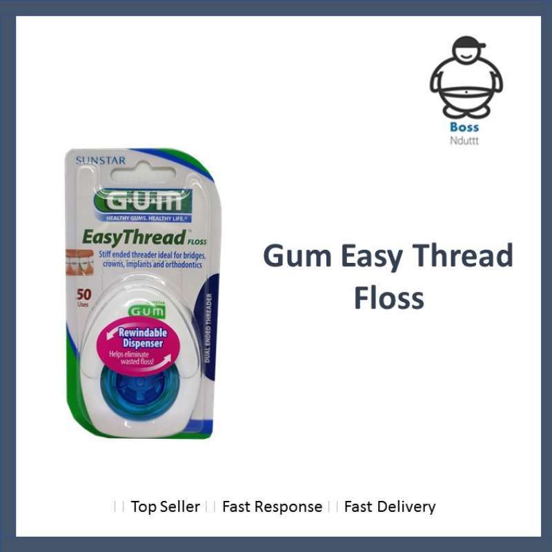 Jual GUM Dental Floss EasyThread Benang Gigi di Seller Boss Nduttt ...