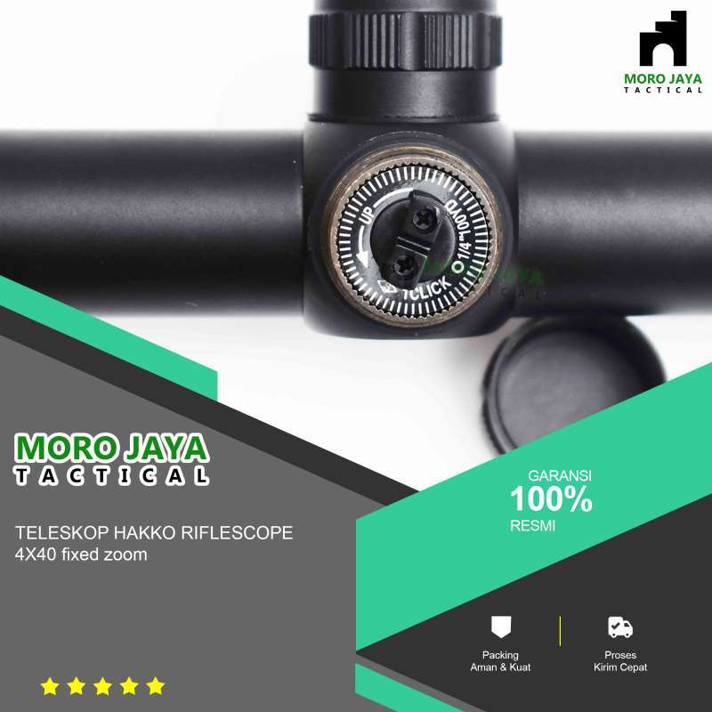 Jual Teleskop Hakko Riflescope 4x40 Fixed Zoom Aksesoris Senapan Angin ...