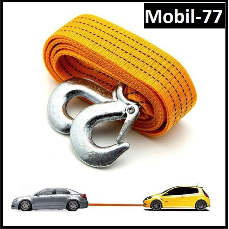 Jual Tali towing bahan derek mobil car towing rope panjang 3 meter daya ...