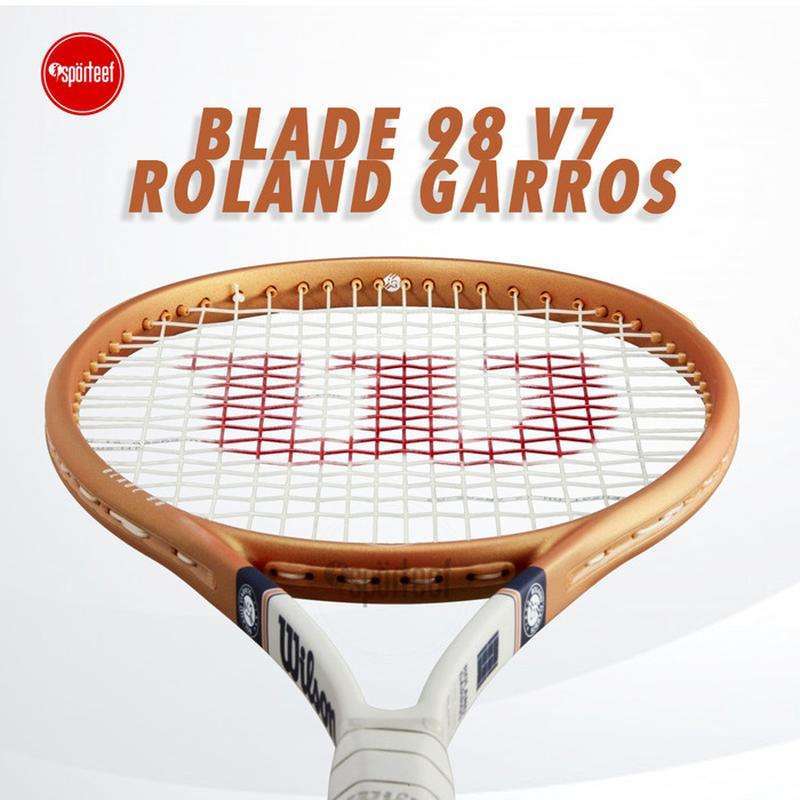 Jual Wilson Blade 98 V7 Roland Garros Edition Tennis / Raket Tenis ...