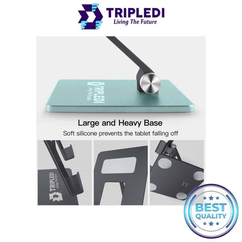 Promo TRIPLEDI Holder Stand Aluminium Desktop POS Meja Kasir Hp Tablet ...