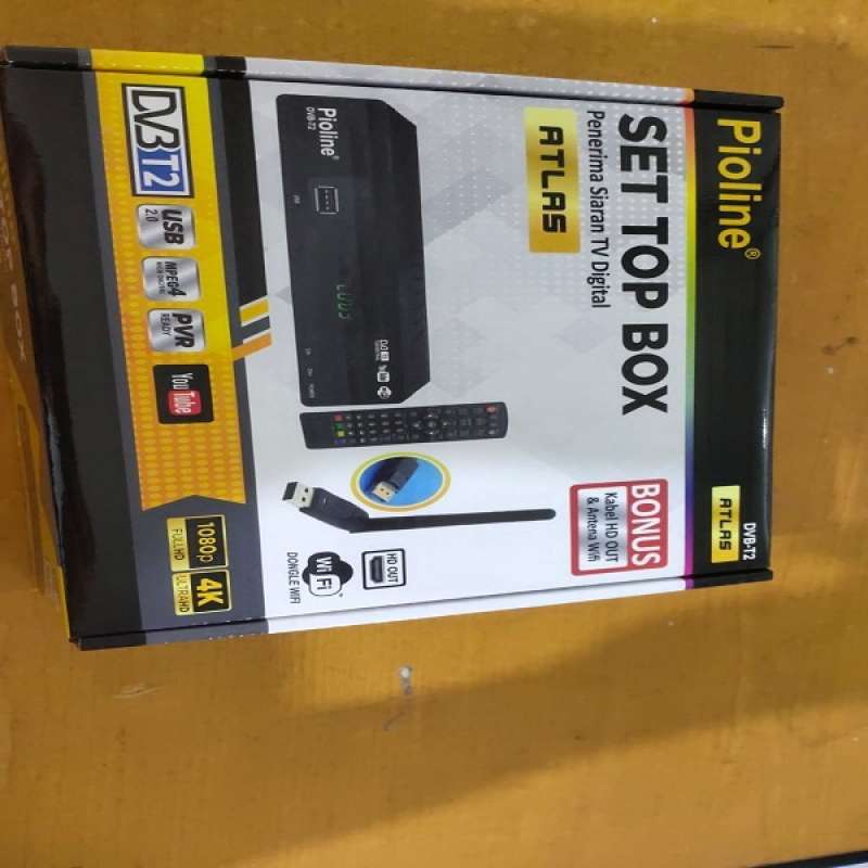 Jual SET TOP BOX PIOLINE DVB-T2 +DONGLE di Seller PlugPoint ...