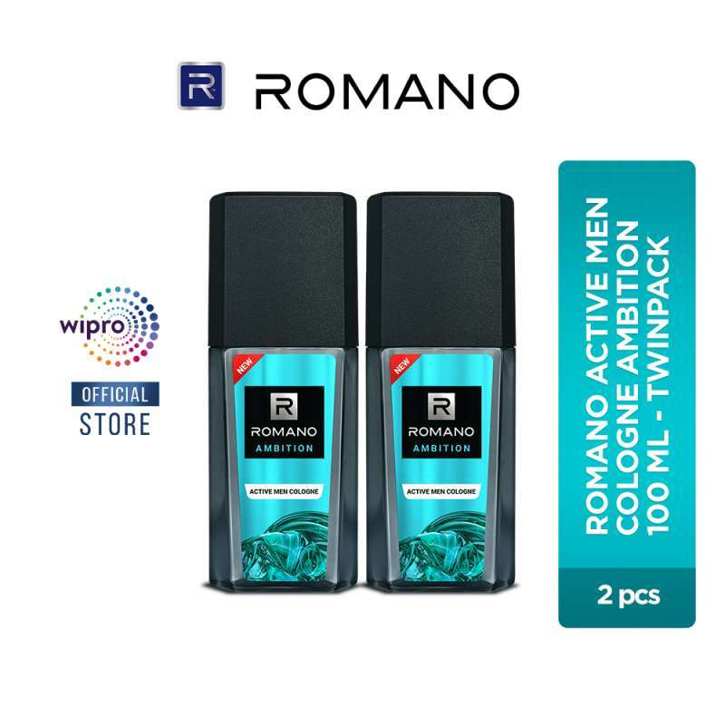 Promo ROMANO Active Men Cologne Ambition 100 ml - Twinpack Diskon 25% ...
