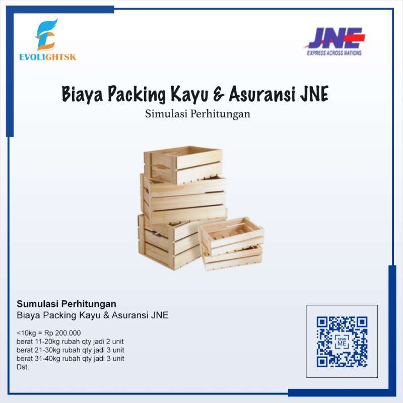 Jual Biaya Packing Kayu & Asuransi Jne / Simulasi Perhitungan Packing ...