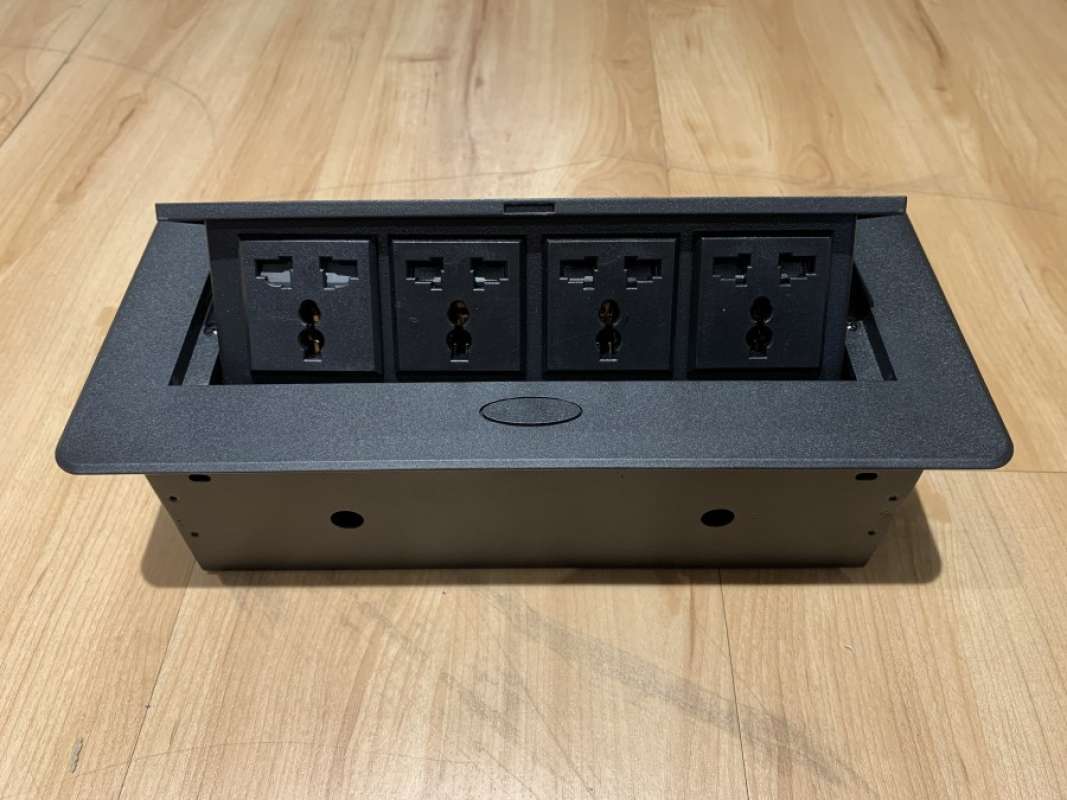 Jual Stop Kontak Meja Meeting Pop Up 4 Empat Power Universal Spaceline ...