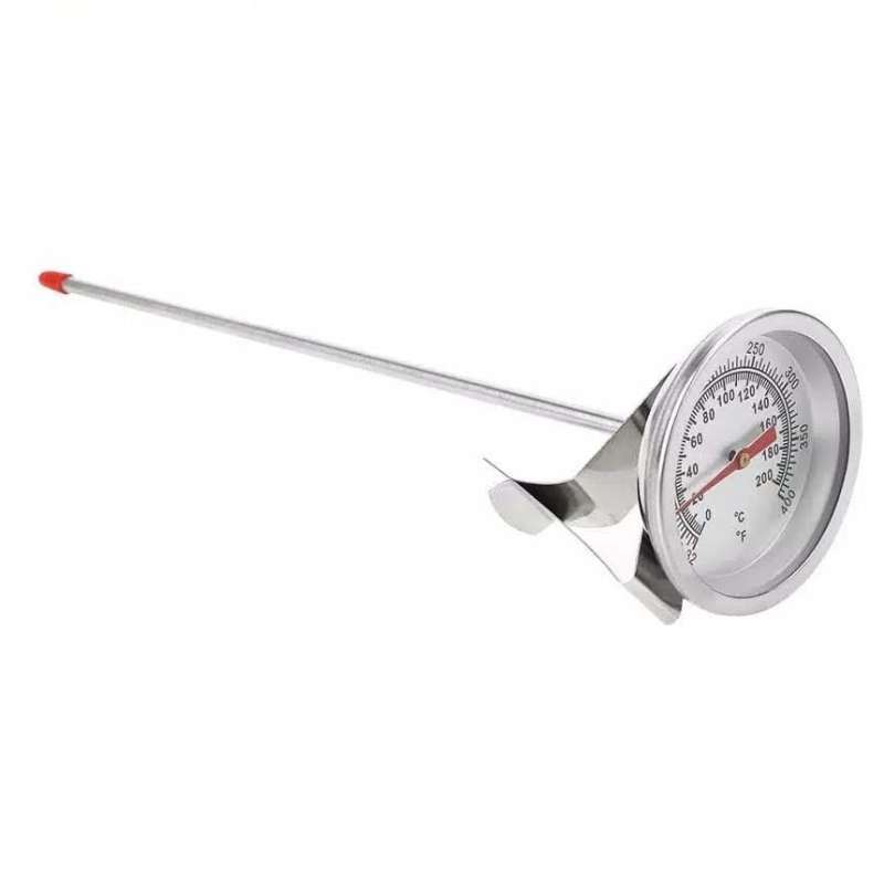 Jual Termometer Masak Ukur Suhu Minyak Kopi Air Daging Bbq Susu 200° C ...