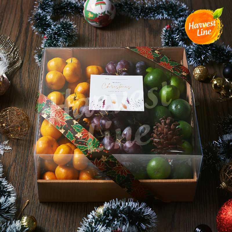 Promo Parcel Hampers Natal Buah Fruit Box Free Kartu Ucapan Hari Raya ...
