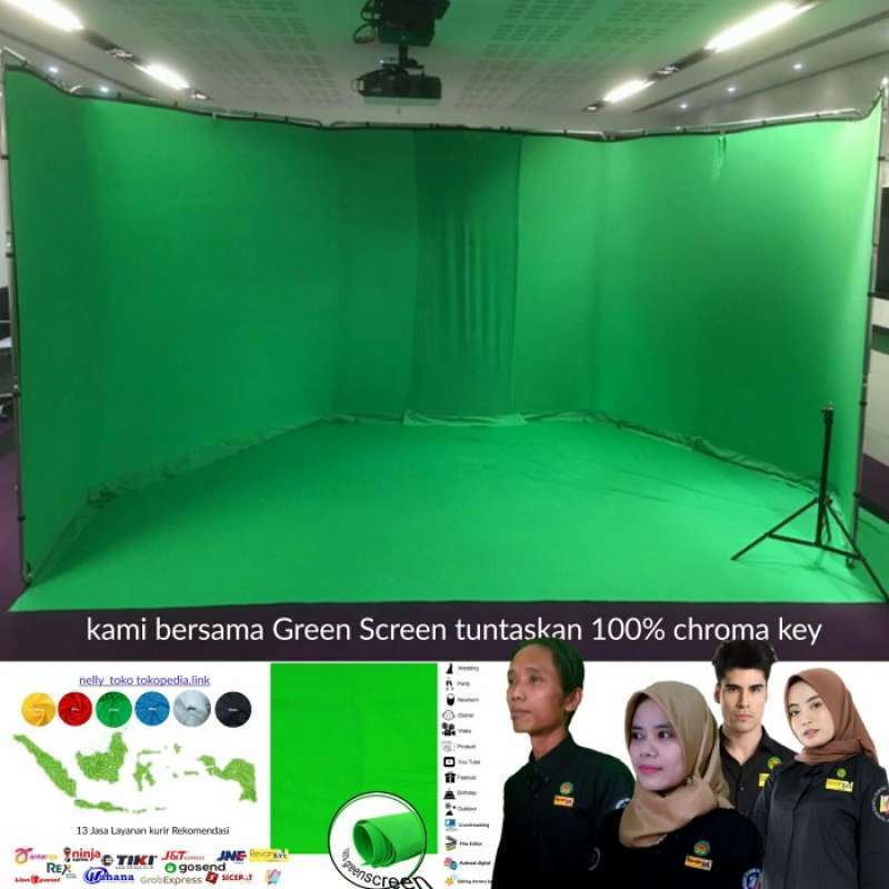 Promo Green Screen Kualitas Premium Layar Croma - Biru Diskon 7% Di ...