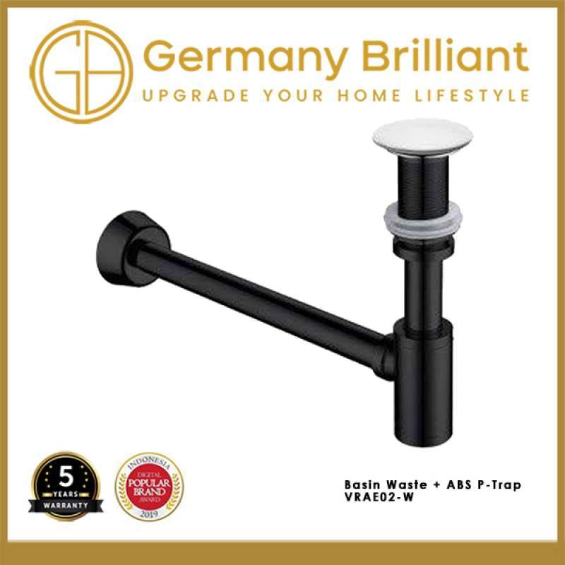 Jual Germany Brilliant Afur Wastafel / Sifon Wastafel / Basin ABS Waste ...