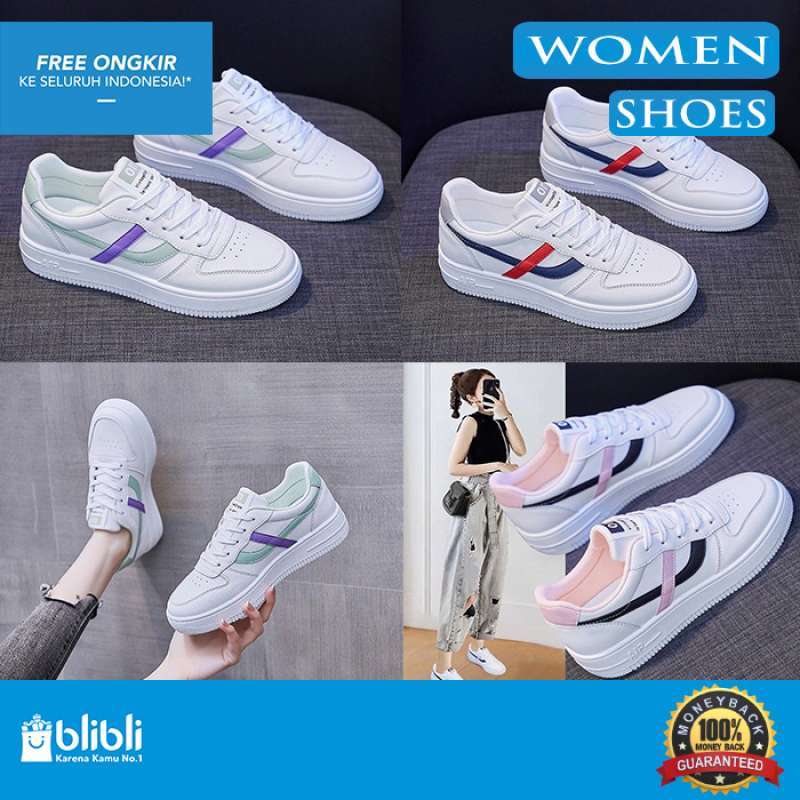 Jual Sepatu Sneakers Snikers Snekers Wanita Korea Fashion Cewek ...