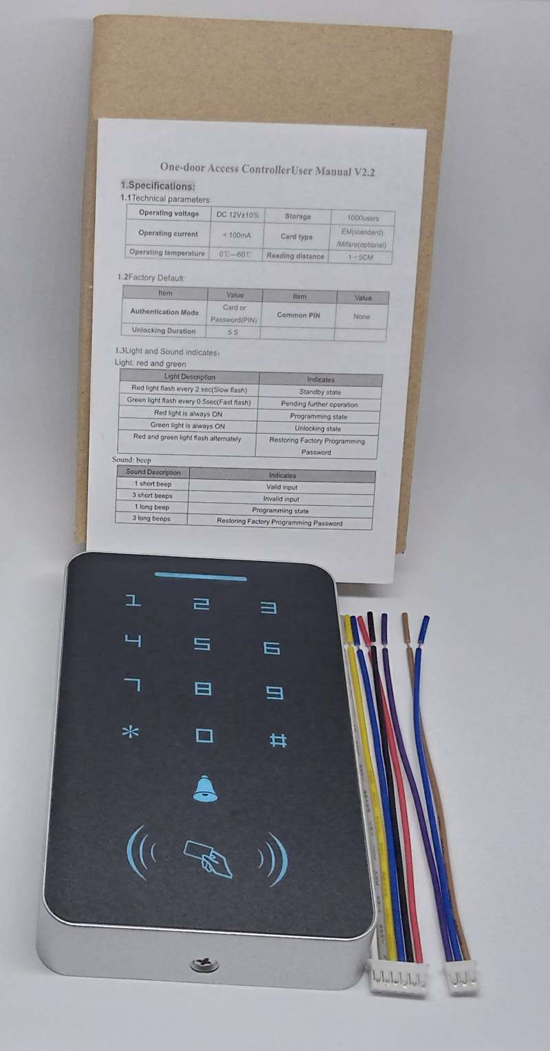 Promo Card Rfid Controller Password Keypad Door Access Control 12v / Rfid Access Door Diskon 5% ...