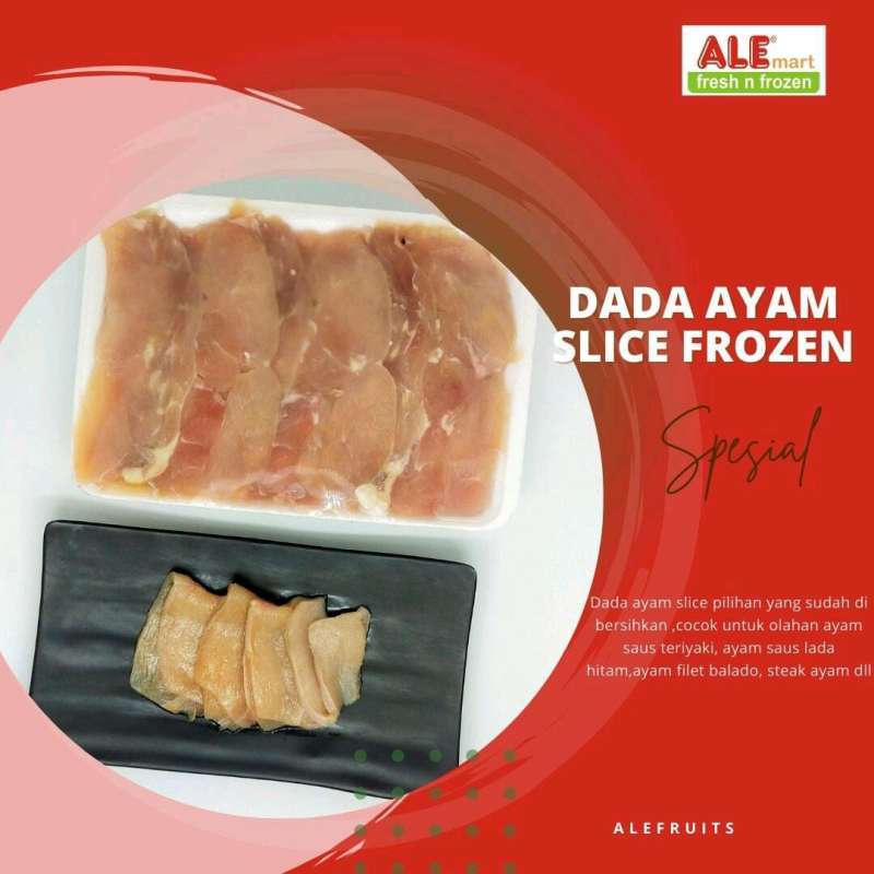 Jual Ayam Dada Slice - Daging Ayam Potong Beku Dada - Ayam Frozen ...