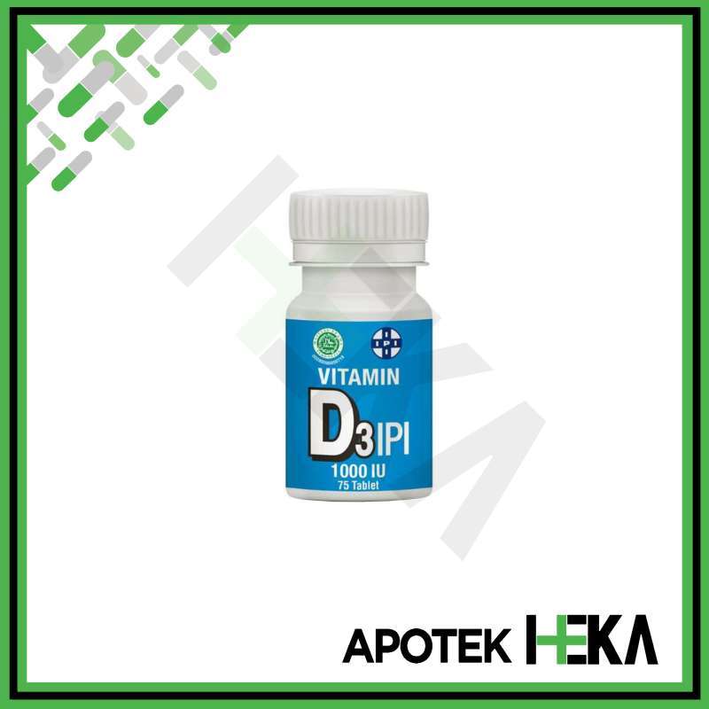 Jual Vitamin D3 1000 Ipi Botol 75 Tablet Di Seller Apotek Heka - Kranji ...