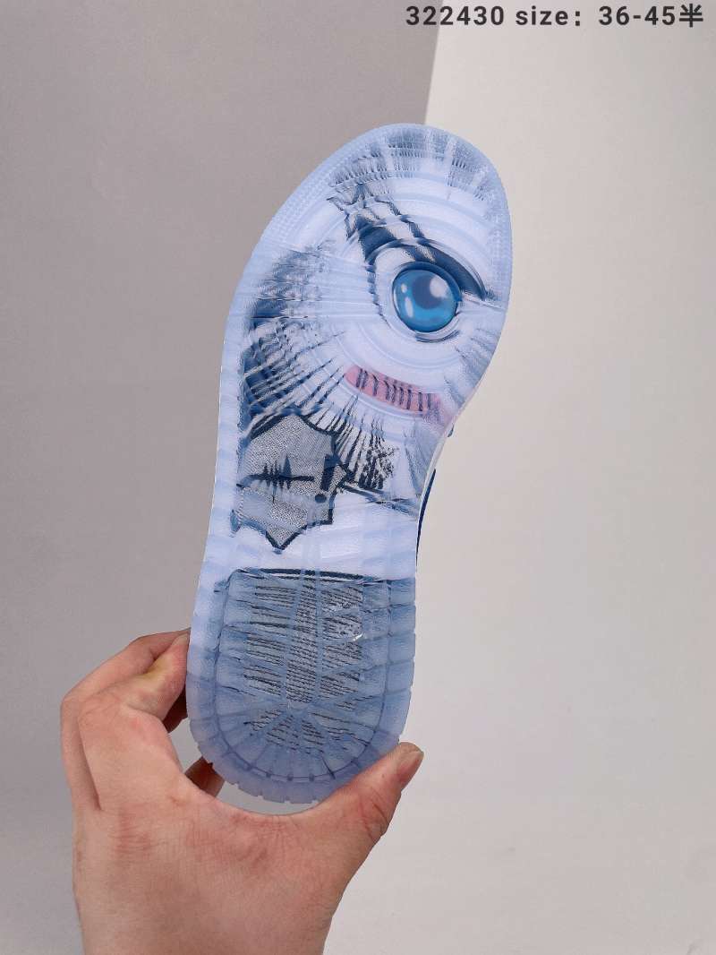 Jual Nike Air Jordan 1 Low Quot Mighty Swooshers Quot Low Top Haze Blue ...