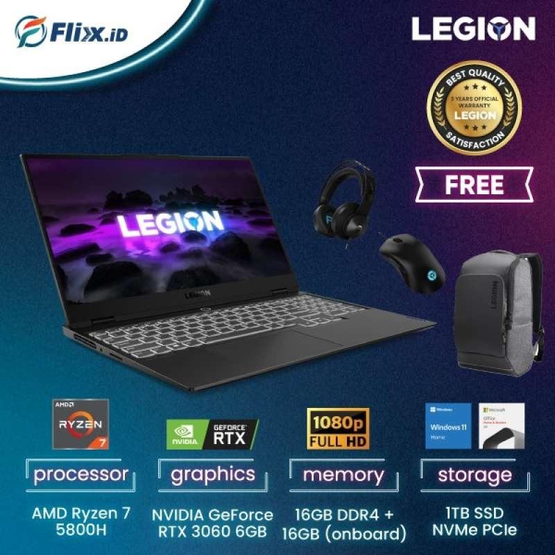 Jual Lenovo Legion S7 15ACH6 AMD Ryzen 7 5800H 32GB 1TB SSD RTX3060 W11 ...