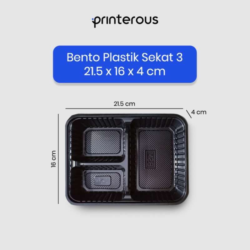 Jual SALE Mika Bento Sekat 3 / Lunch Box Mika Bento / Bento Box Sekat 3 ...
