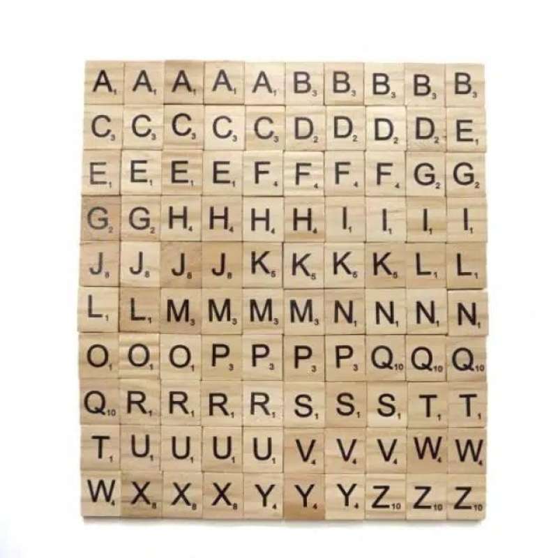 Jual HURUF KAYU WOODEN SCRABBLE LETTER NUMBER PROPERTI FOTO - NUMBER di ...