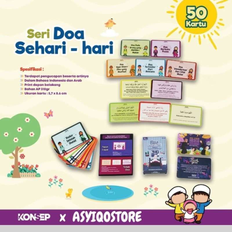 Promo Kartu Edukasi Anak Mainan Flashcard DOA SEHARI-HARI - by Konsep ...