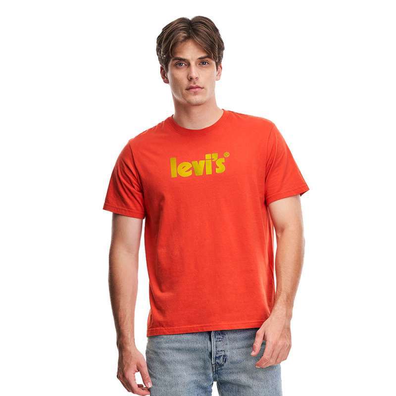 Promo Levi's Ss Relaxed Fit Tee Ama Poster Red Clay (16143-0462) Diskon ...