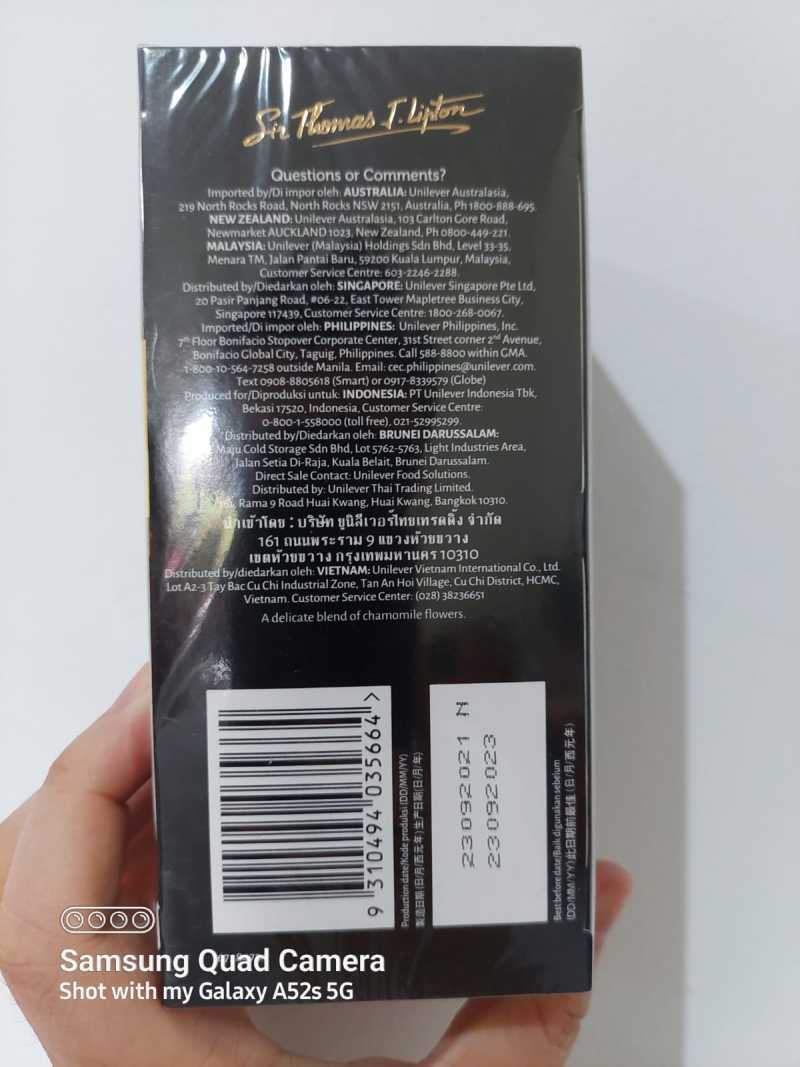 Jual Sir Thomas J. Lipton Chamomile Infusion 25gr Gentle Herbal ...