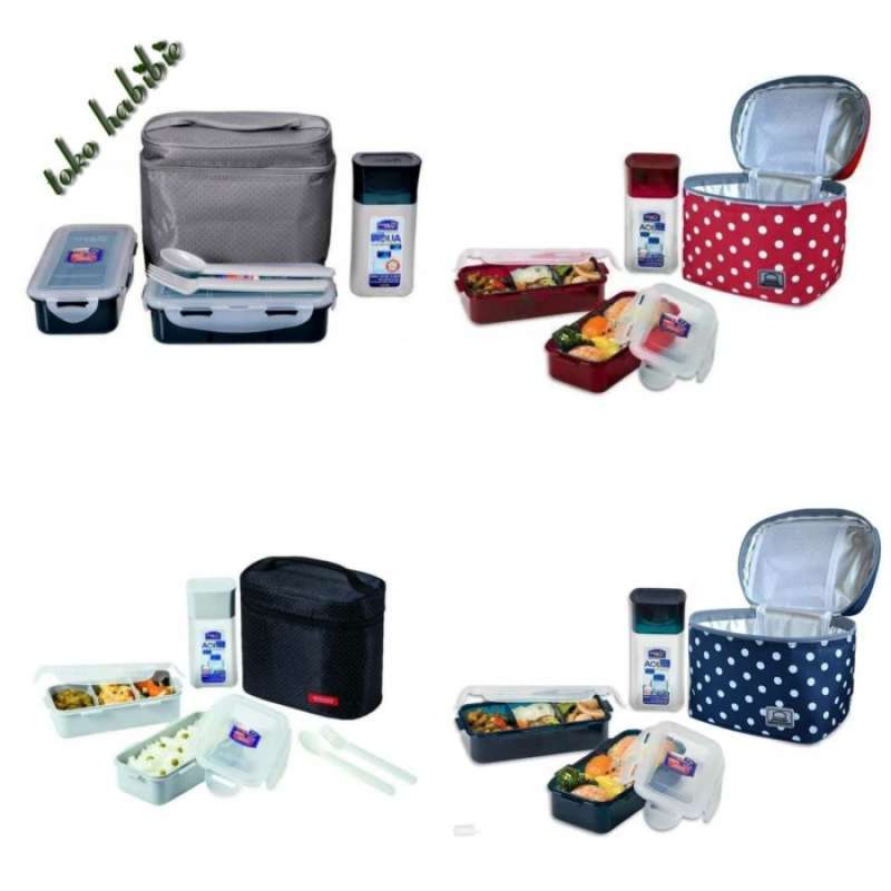 Jual ORIGINAL Lock & Lock/Lock n Lock Lunch Box set 3P beserta tumbler ...