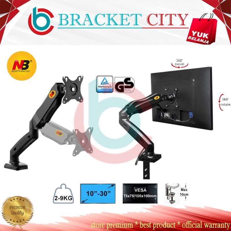 Promo North Bayou F80 NBF80 Bracket tv Monitor 17-30 inch Diskon 13% di ...