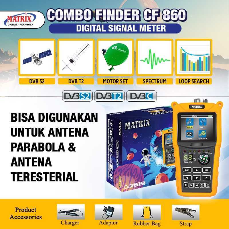 Promo SATFINDER COMBO MATRIX CF-860 PENCARI SINYAL PARABOLA SATELITE ...