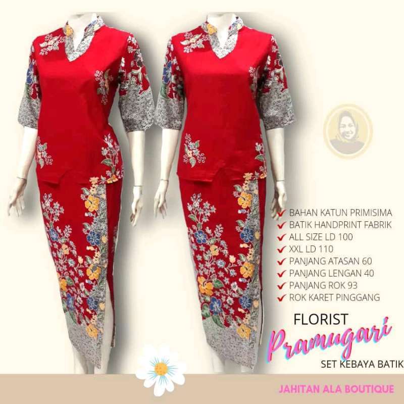 Model Baju Batik Kombinasi Polos Pramugari Terlaris — Jual Seragam