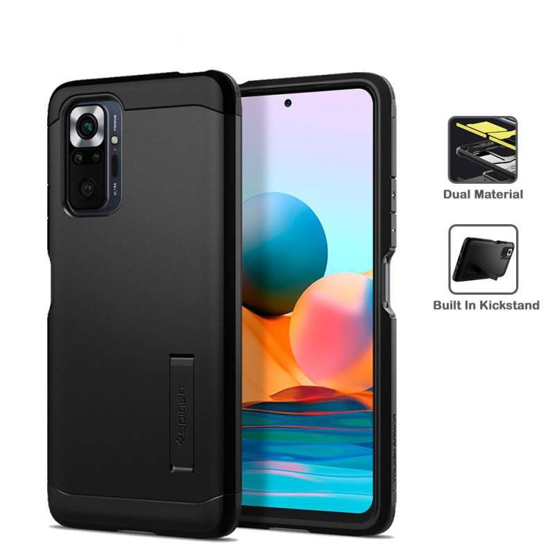 Promo Case Xiaomi Redmi Note 10/10s/ Pro Max Spigen Tough Armor Stand ...