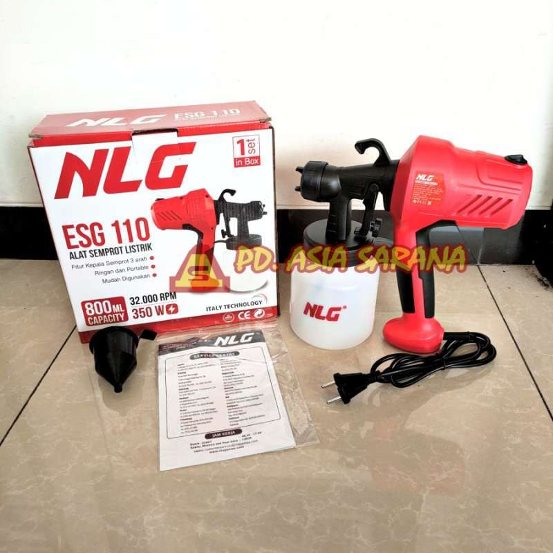 Jual Mesin Semprot Cat Besi Tembok Elektrik NLG ESG 110 / Spray Gun ...