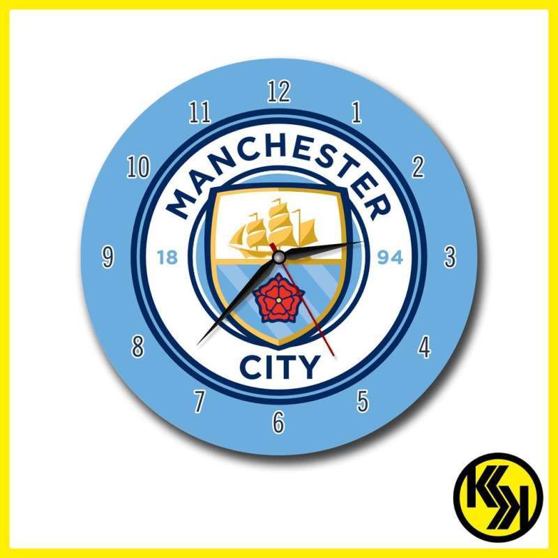 Jual Jam Dinding Kayu Manchester City Premium Quality di Seller Kiseki ...