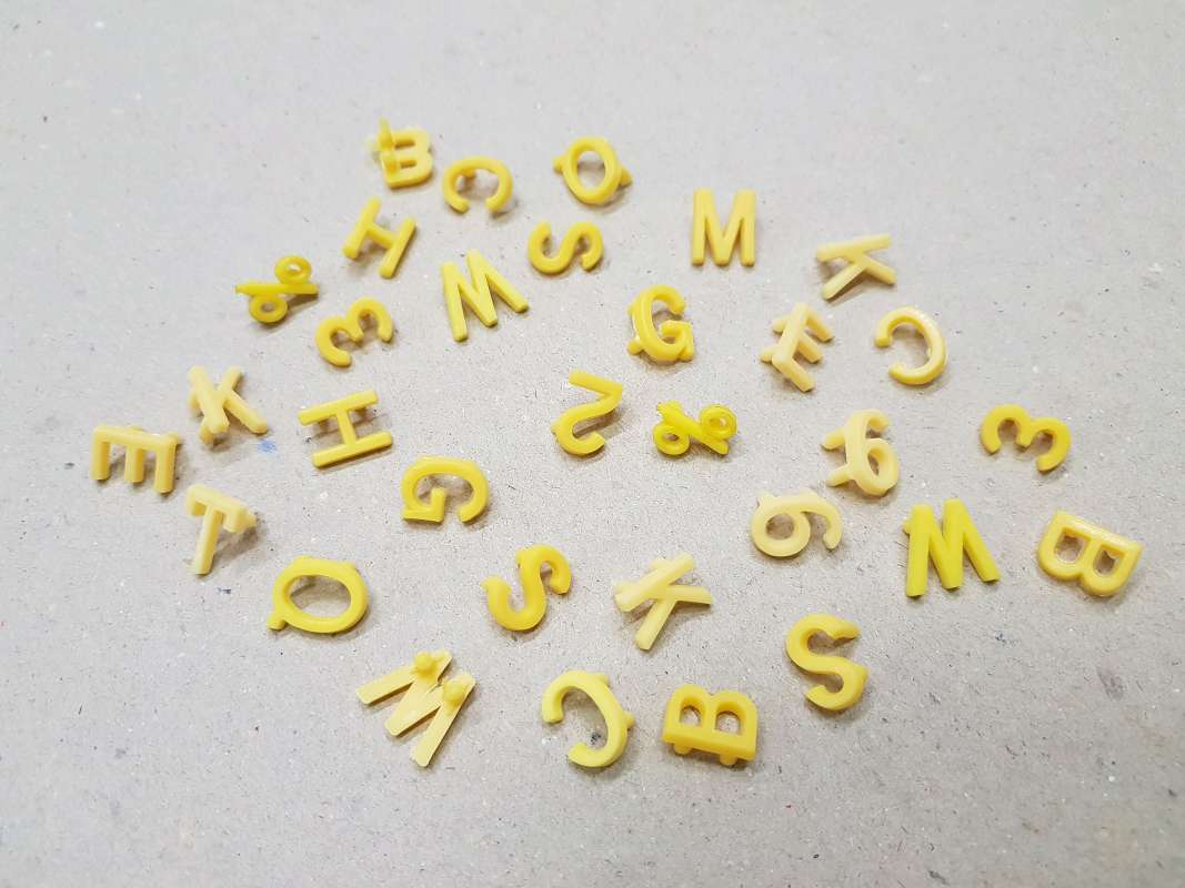 Jual Huruf Angka Ukuran 1 1/4 Inch Putih Moviboard Movietex Movitex ...