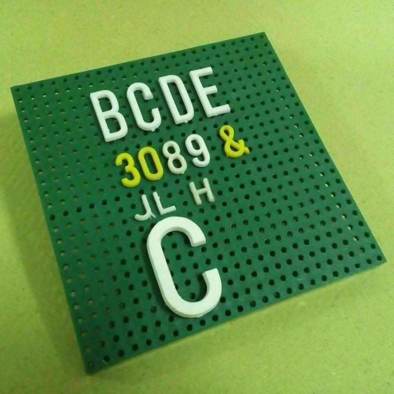 Jual Huruf Angka Ukuran 1 1/4 Inch Putih Moviboard Movietex Movitex ...