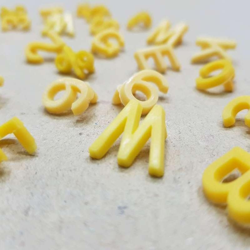 Jual Huruf Angka Ukuran 1 1/4 Inch Putih Moviboard Movietex Movitex ...