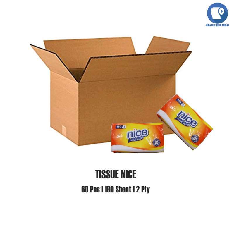 Jual Tisu nice 180 sheet/1 Dus isi 60 pack di Seller Juragan Tissue ...