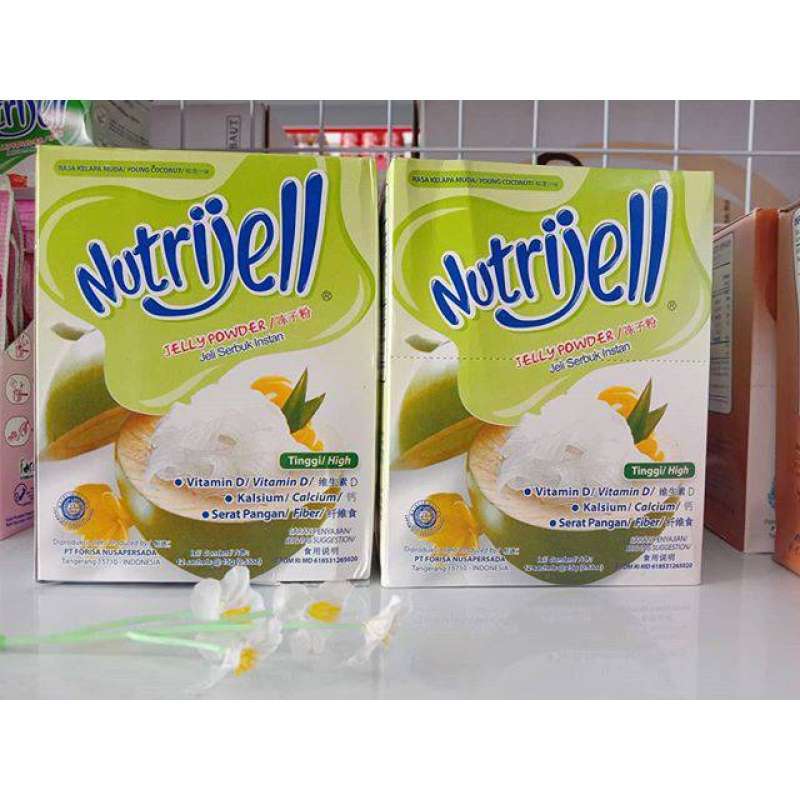 Jual Nutrijel Jelly Powder Young Coconut 1 Pak 12 Sachet Di Seller ...